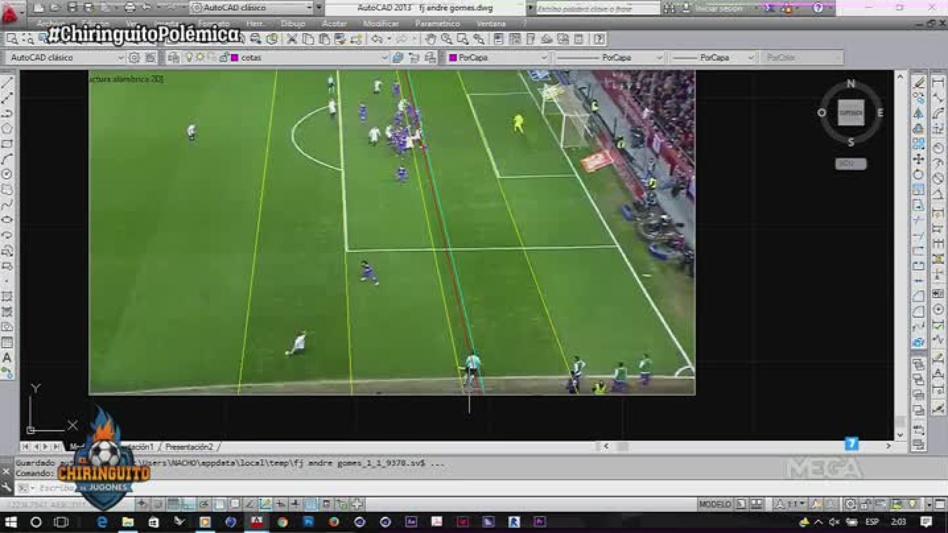 Nacho Tellado: "No es fuera de juego de Ben Yedder por 24 centímetros"