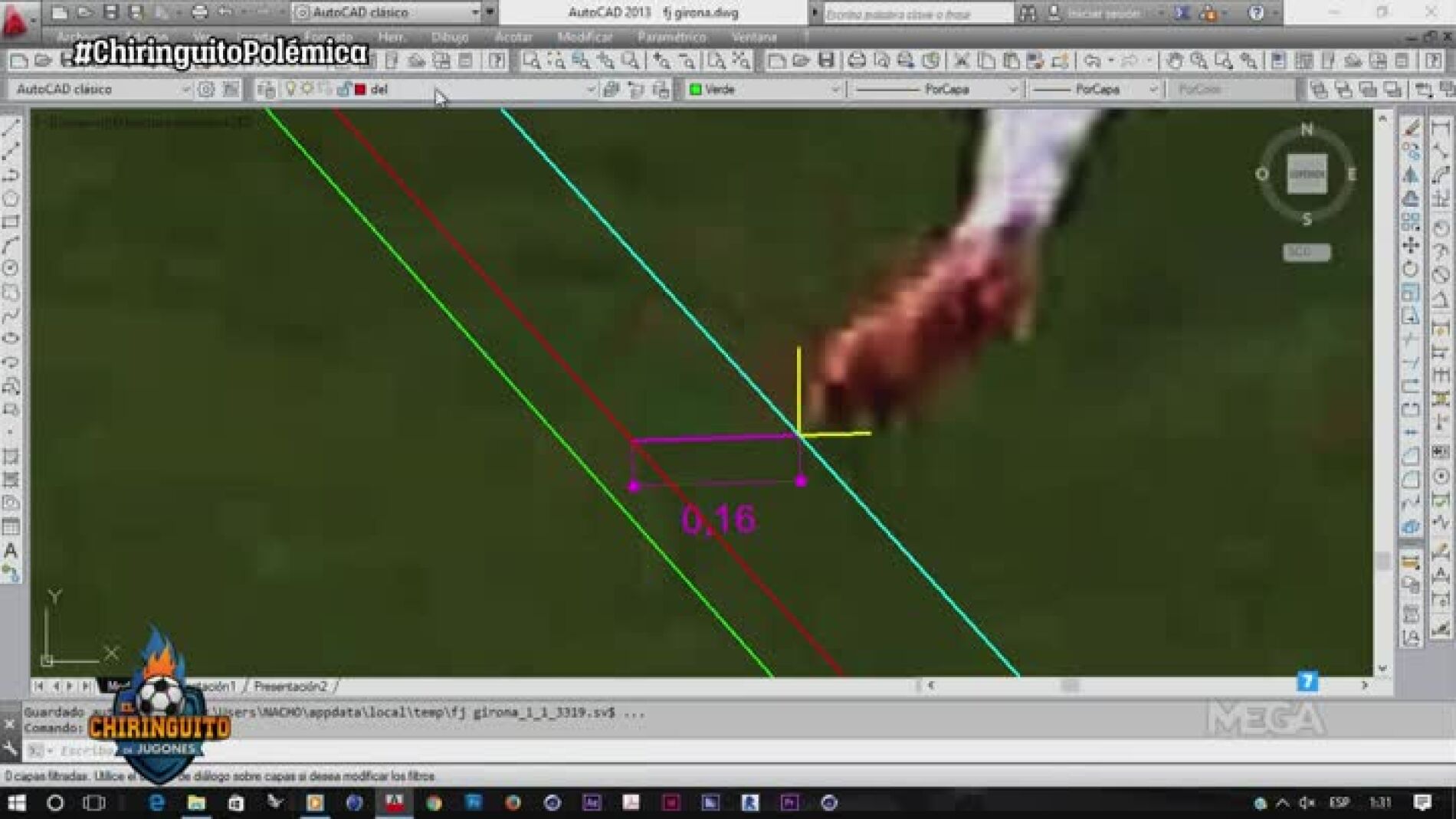Nacho Tellado: "Portu estaba en fuera de juego por 16 centímetros"