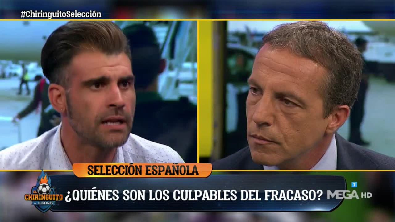 Tremendo cara a cara entre Cristóbal Soria y Óscar Pereiro por Iago Aspas