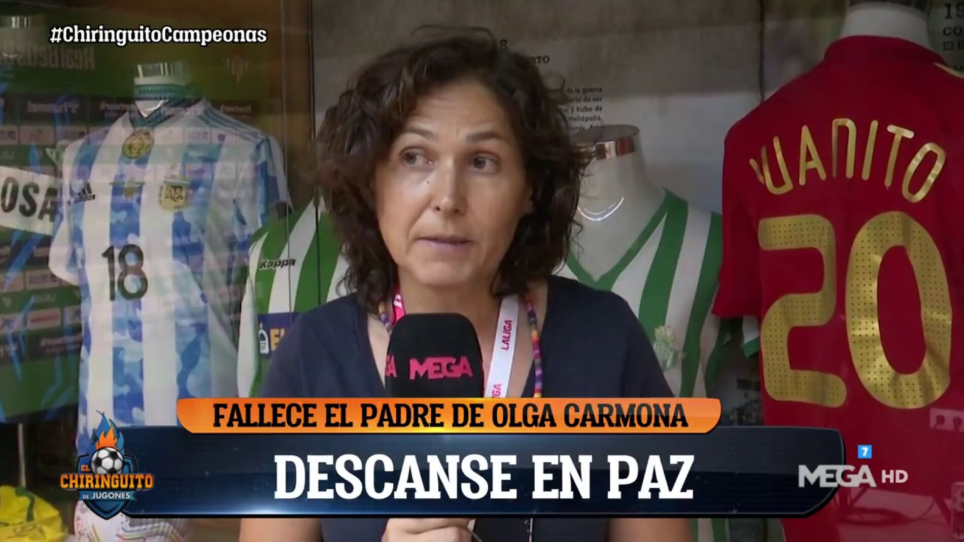 "Le han dado la noticia a Olga cuando se ha subido al avión"
