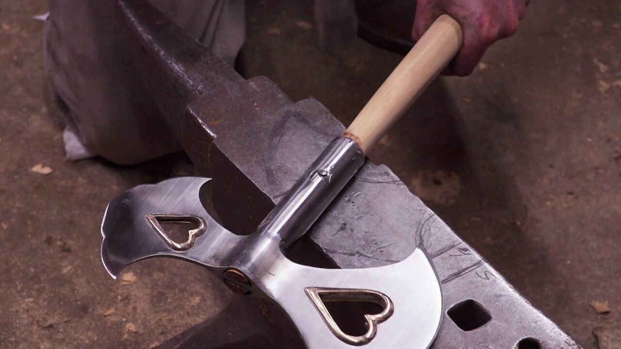 Construir un Ono japonés, un hacha de guerra usada por los guerreros samuráis